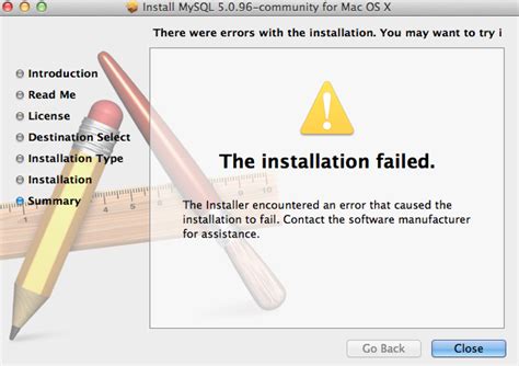 Macos Mysql Server Version 5096 Installation Fails On Mac