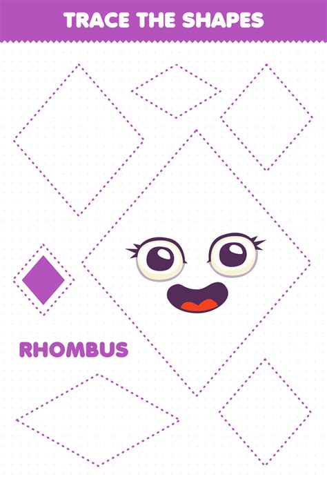 Rhombus Shape Worksheet Teacher Made