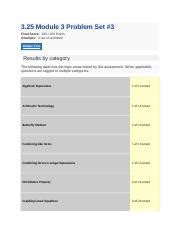 3 25 Module 3 Problem Set 3 Docx 3 25 Module 3 Problem Set 3 Final Score 100 100 Points