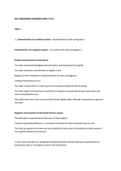 lpl4804 self assessment answers units 1 to 11 1 self assessment