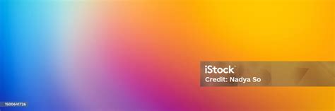Merah Oranye Kuning Ungu Biru Gradien Latar Belakang Header Web Lebar