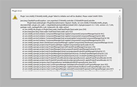 Is There A Way For Fixing This Error In Intellij Idea Plugin Is Appium