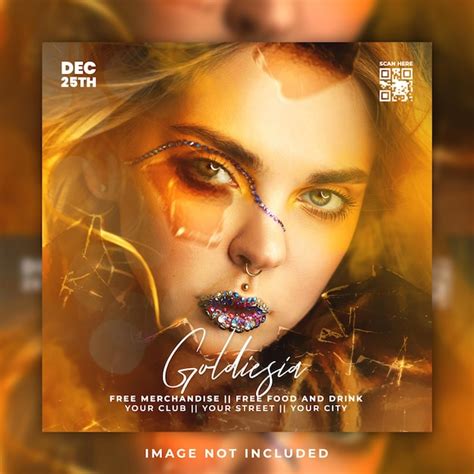 Dj 파티 포스터 또는 나이트 클럽 전단지 프리미엄 Psd 파일