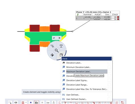 Distance Between Plane And Curve D Inspection Mesh Editing ZEISS Qualityforum