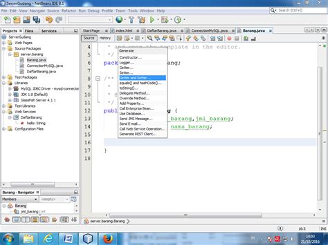 tutorial dan source code membuat delete dan update dengan jax ws web