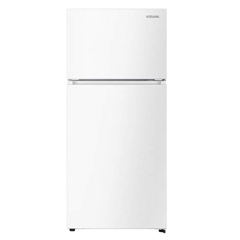 Vissani 18 Cu Ft Top Freezer Refrigerator In White With Energy Star