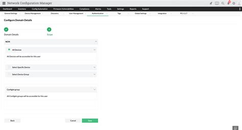 Adding Domain V Network Configuration Manager Help