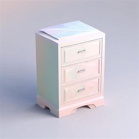 A Cute Isometric Office Filing Cabinet Premium Ai Generated Image
