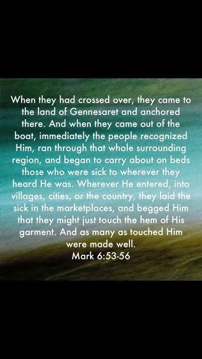 Will You Let Jesus Heal You Mark 653 56 Youtube