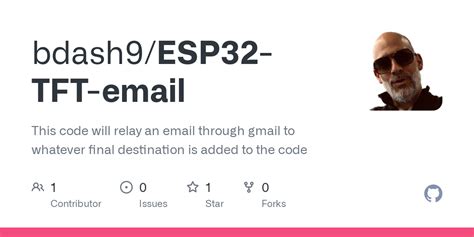 github bdash9 esp32 tft email this code will relay an email through