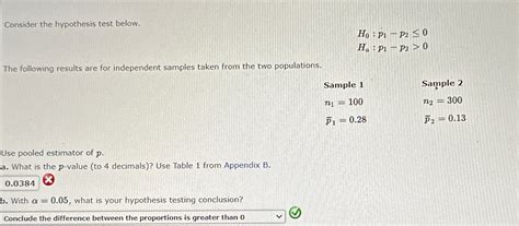 Solved Consider The Hypothesis Test Chegg