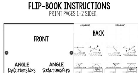 An Instruction Manual For How To Use Flip Book Instructions Print Pages Sided