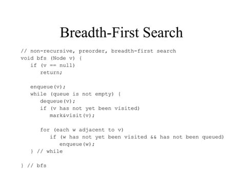 graph traversal bfs and dfs ppt