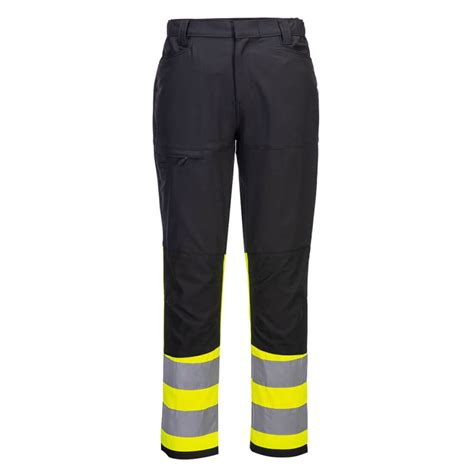 Portwest Cd888 Eco Hi Vis Trousers Yellow Uk
