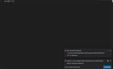 No Interpreter Shown In Vs Code Issue Microsoft Vscode Docs GitHub