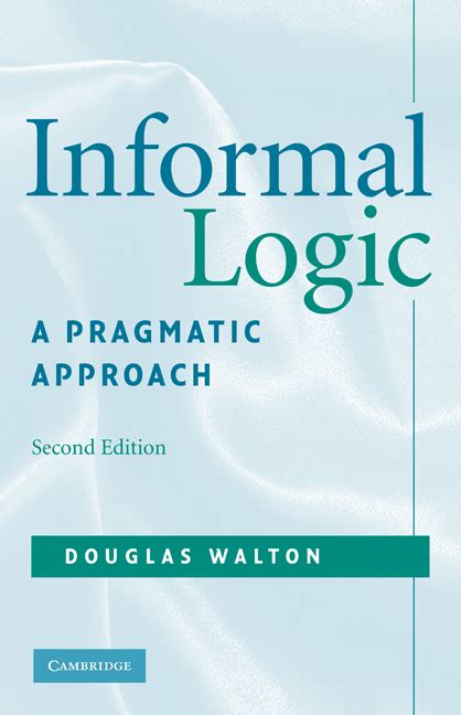Informal Logic 2nd Edition Cambridge University Press And Assessment