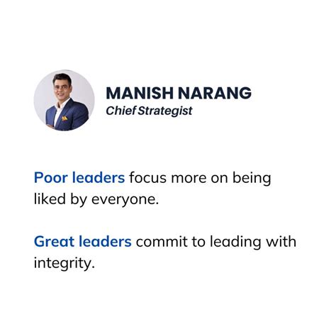 Manish Narang On Linkedin Leadership Integrity Empowerment 22 Comments