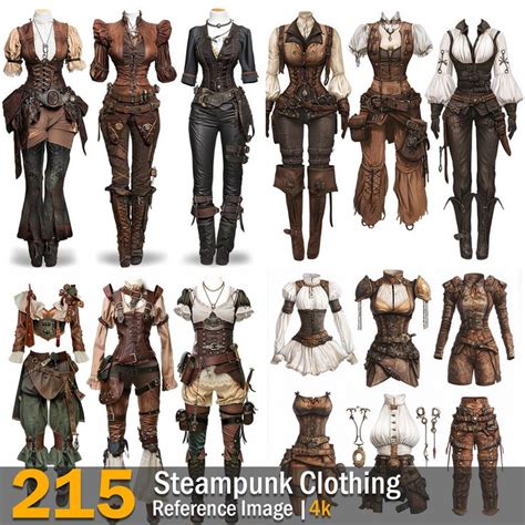 Steampunk Clothing Reference Images 4k Lumière Steampunk Outfits