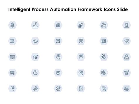 Intelligent Process Automation Framework Icons Slide Security Ppt