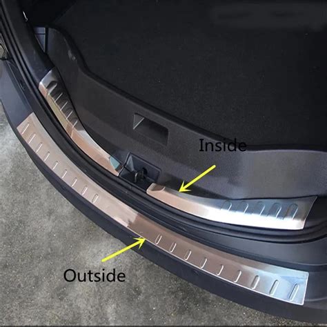 도요타 Rav4 2014 2015 도어 씰 스테인레스 스틸 리어 범퍼 프로텍터 트렁크 가드 트레드 플레이트 트림크로뮴 스타일링 Aliexpress