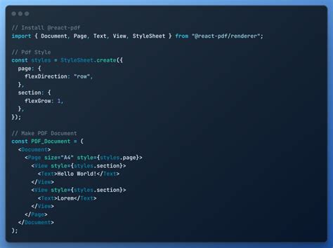 react reactjs nextjs webdevelopment pdfgeneration javascript