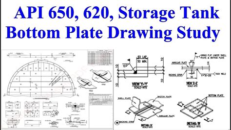 API 650 620 Storage Tank Bottom Plate Drawing Study YouTube