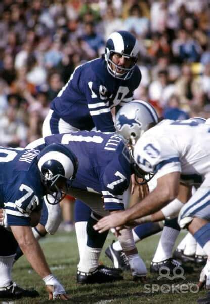 Roman Gabriel Last Season With Los Angeles 1972 La Rams Football