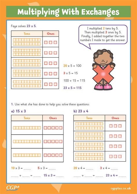 Multiplying Digit By Digit Numbers With No Exchange Year CGP Plus