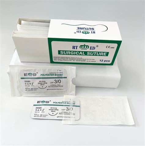 Non Absorbable Surgical Sutures Polyester Material Non Absorbable