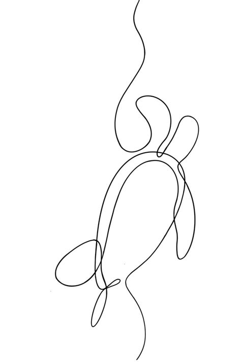 Simplistic Turtle Tattoo Design