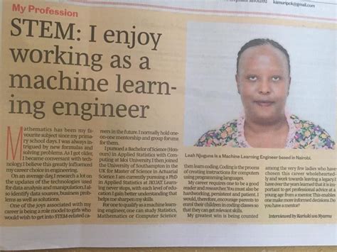 Leah Njuguna Msc On Linkedin Stemwomen 36 Comments