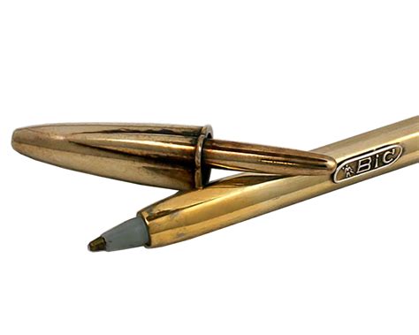 Pengallery Bic Vermeil Silver Anniversary Pen C 1975