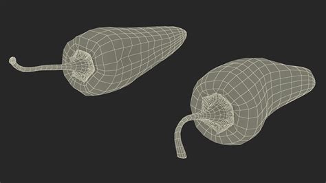 Chili Pepper 3d Model 20 Gltf Obj Ma Max Upk Unitypackage C4d
