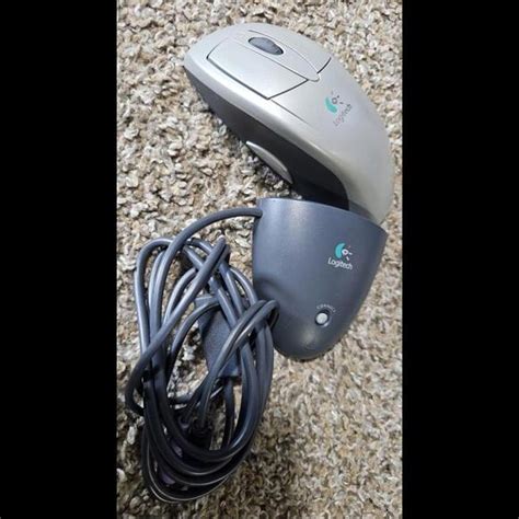 Logitech Other Vintage Logitech Cordless Mouseman Wheel Mouse With Receiver Mrk53 Untested