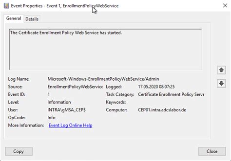 Performing A Functional Test For The Certificate Enrollment Policy Web Service Cep Uwe