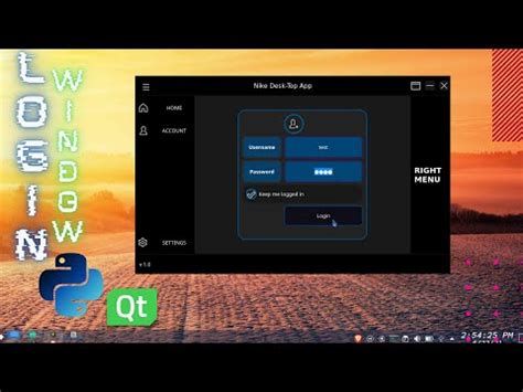 Part Modern Ui Gui Login Form Design Python Desktop App Qtdesigner Pyqt Pyside