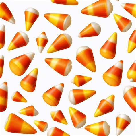 Premium Vector Candy Corn Vector Set White Background Isolated A High