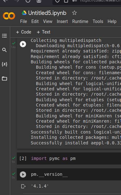 Google Colab Update PyMC Is Being Replaced By PyMC V FAQ Announcements PyMC Discourse
