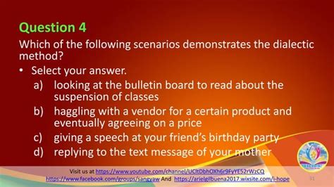 Intro To The Philosophy Of The Human Person Ch 2 2 Dialectic Method