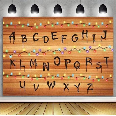 Stranger Things Wall Decor Stranger Things Abc Lights Alphabet Wall