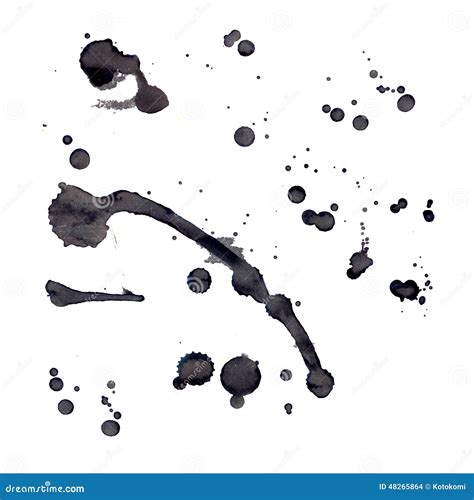 Black Ink Texture With Blobs And Splotches Royalty Free Stock Image CartoonDealer Com 48265864