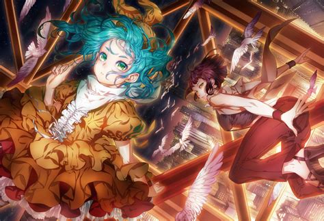 Ononoki Yotsugi And Kagenui Yozuru Monogatari And 1 More Drawn By