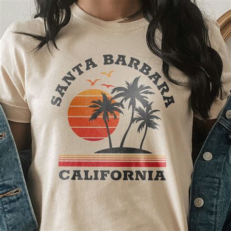 Santa Barbara T Shirt Etsy