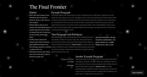 Css Parallax Background Of Stars Codesandbox