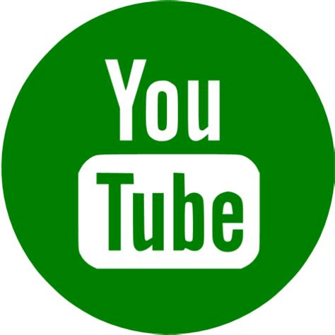 Green Youtube 4 Icon Free Green Site Logo Icons