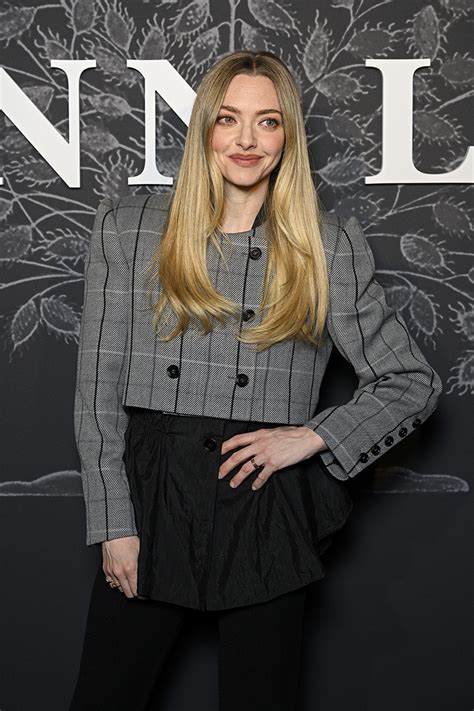 Amanda Seyfried Wears Chloé Jacket At Testament Of Ann Lee In Paris