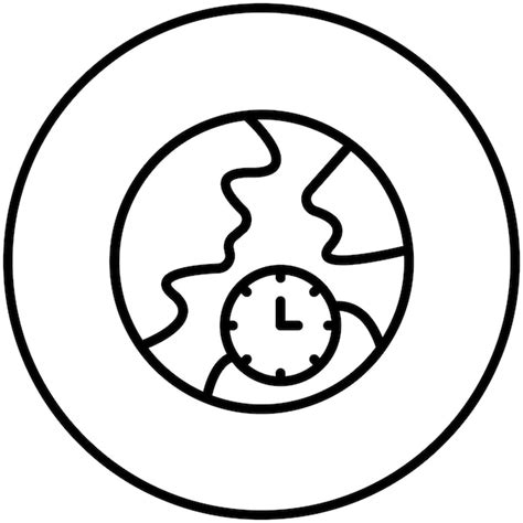 Premium Vector Time Zone Vector Icon Illustration Of Time And Date