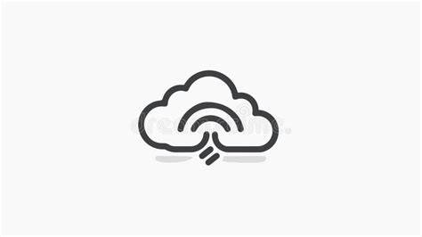 Cloud Synchronization Refresh Icon Illustration For Professional Use