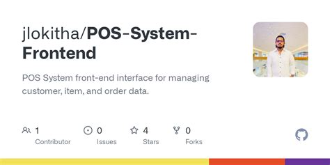 Github Jlokitha Pos System Frontend Pos System Front End Interface For Managing Customer