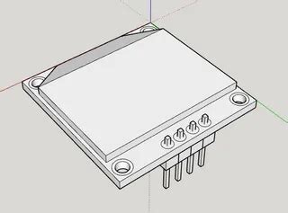 0 96 Inch OLED I2C IIC Display Module By Jan Yang Download Free STL Model Printables Com
